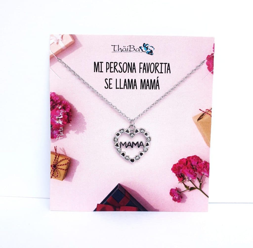 Collar mamá corazones - Thaiba