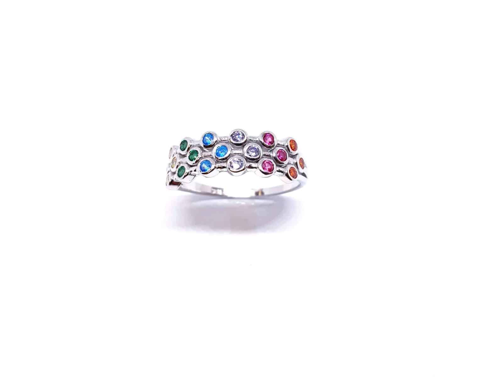 Anillo esfera de colores – Thaiba