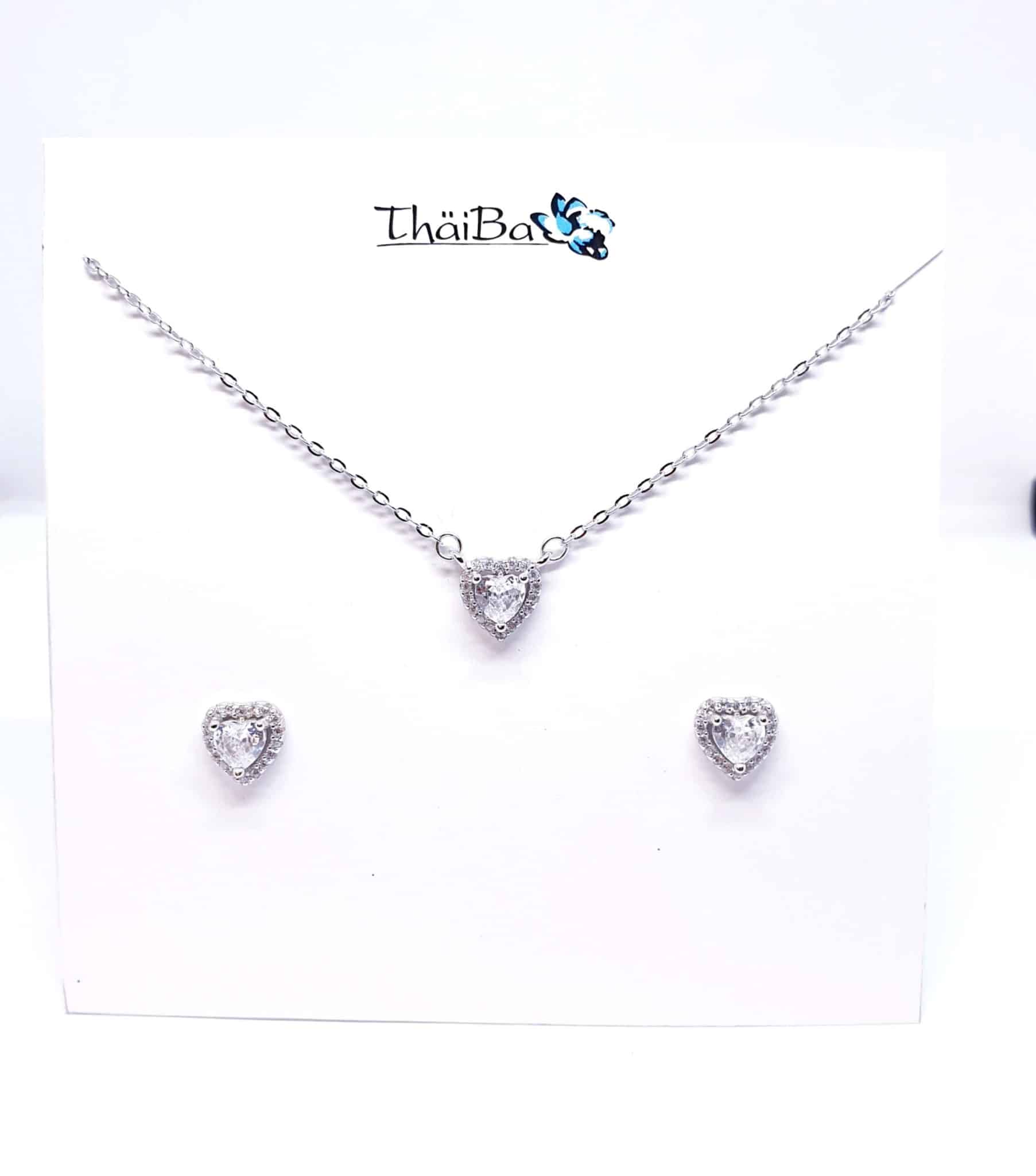 Anillo corazón blanco - Thaiba