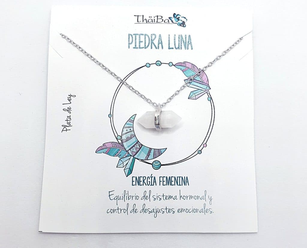 Collar piedra luna prisma – Thaiba